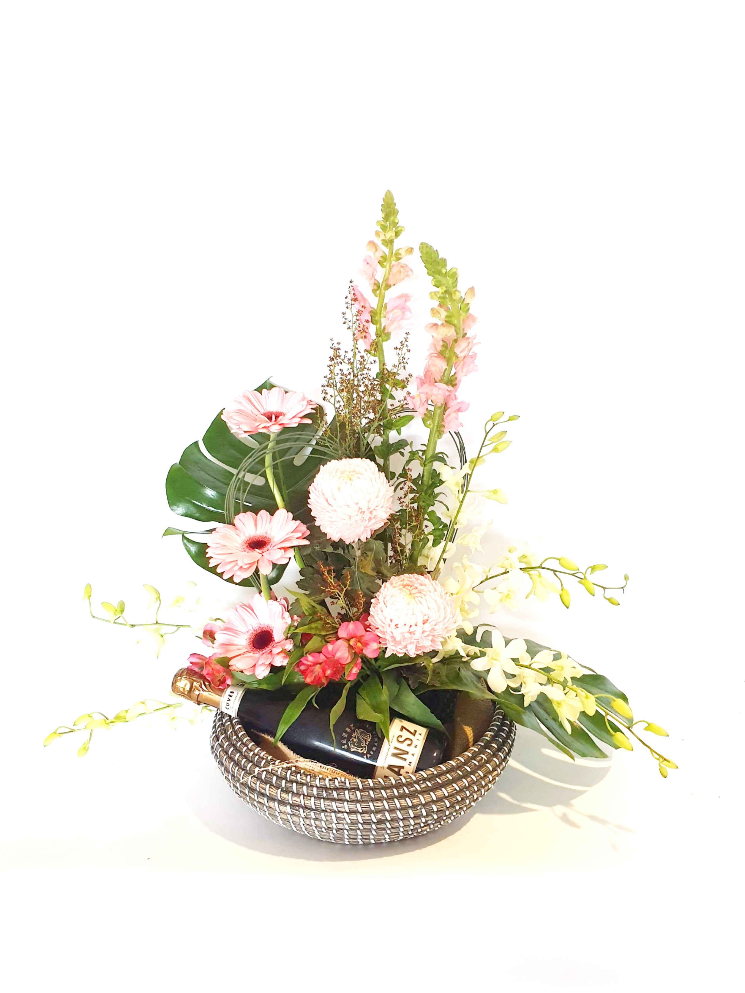 Classy Basket with Jansz – Victoria's Flowers & Gifts